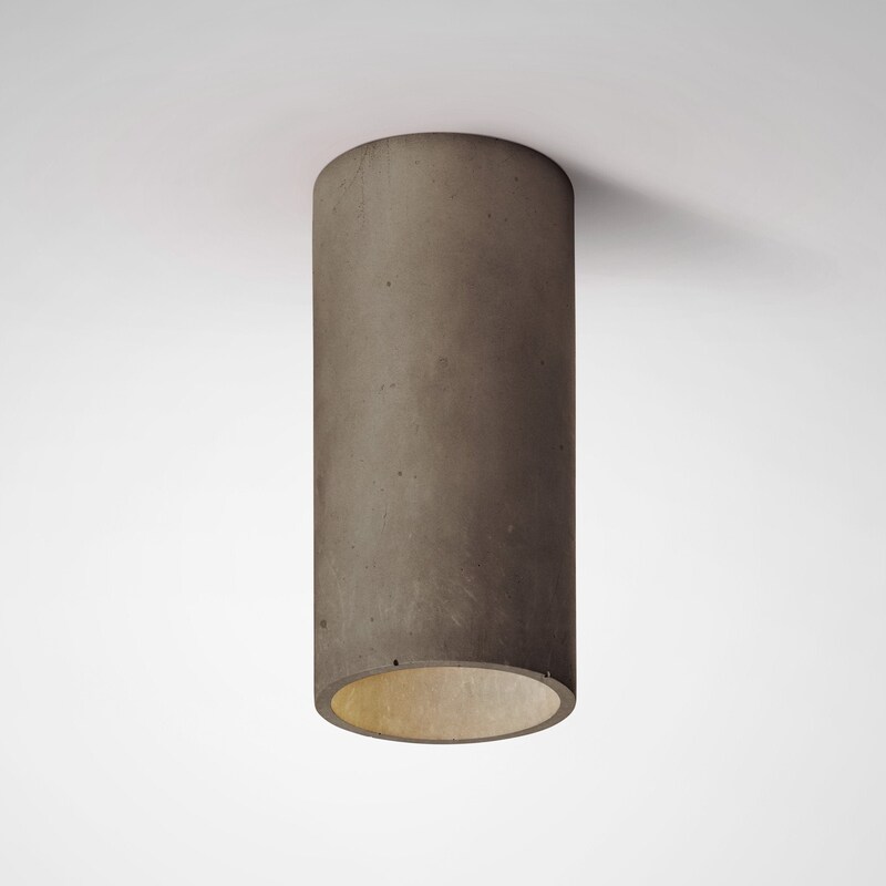 Concrete Ceiling Light - Etsy
