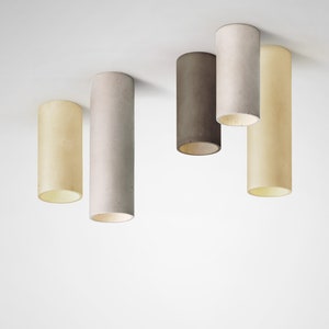 Ceiling Spotlight Minimalist Lighting Fixture Cylinder Concrete ...