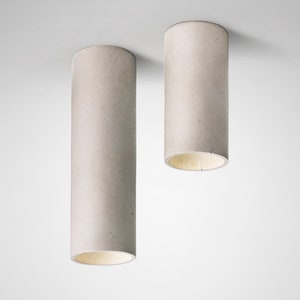 Ceiling Spotlight Minimalist Lighting Fixture Cylinder Concrete ...