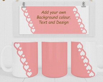 Fancy Border Template #3 for 11oz and 15oz Mugs - Etsy