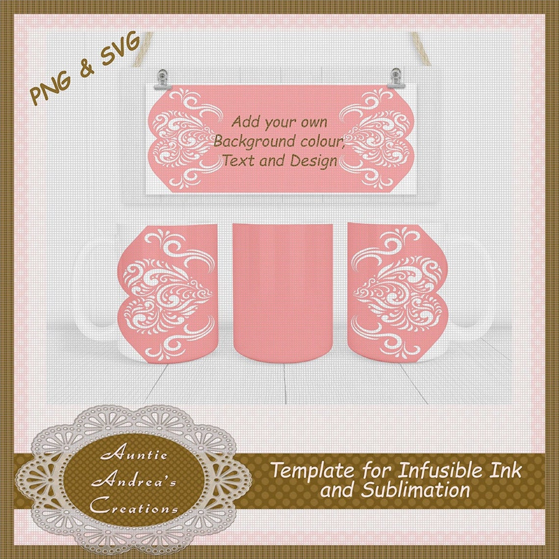 Fancy Border Template #3 for 11oz and 15oz Mugs - Etsy