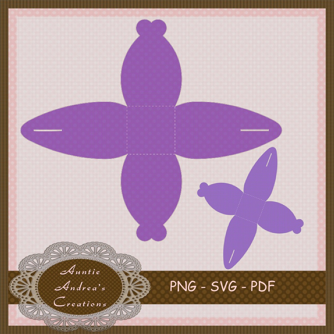 Candy Box Template - PNG, PDF and SVG Files for Printing and Cutting ...