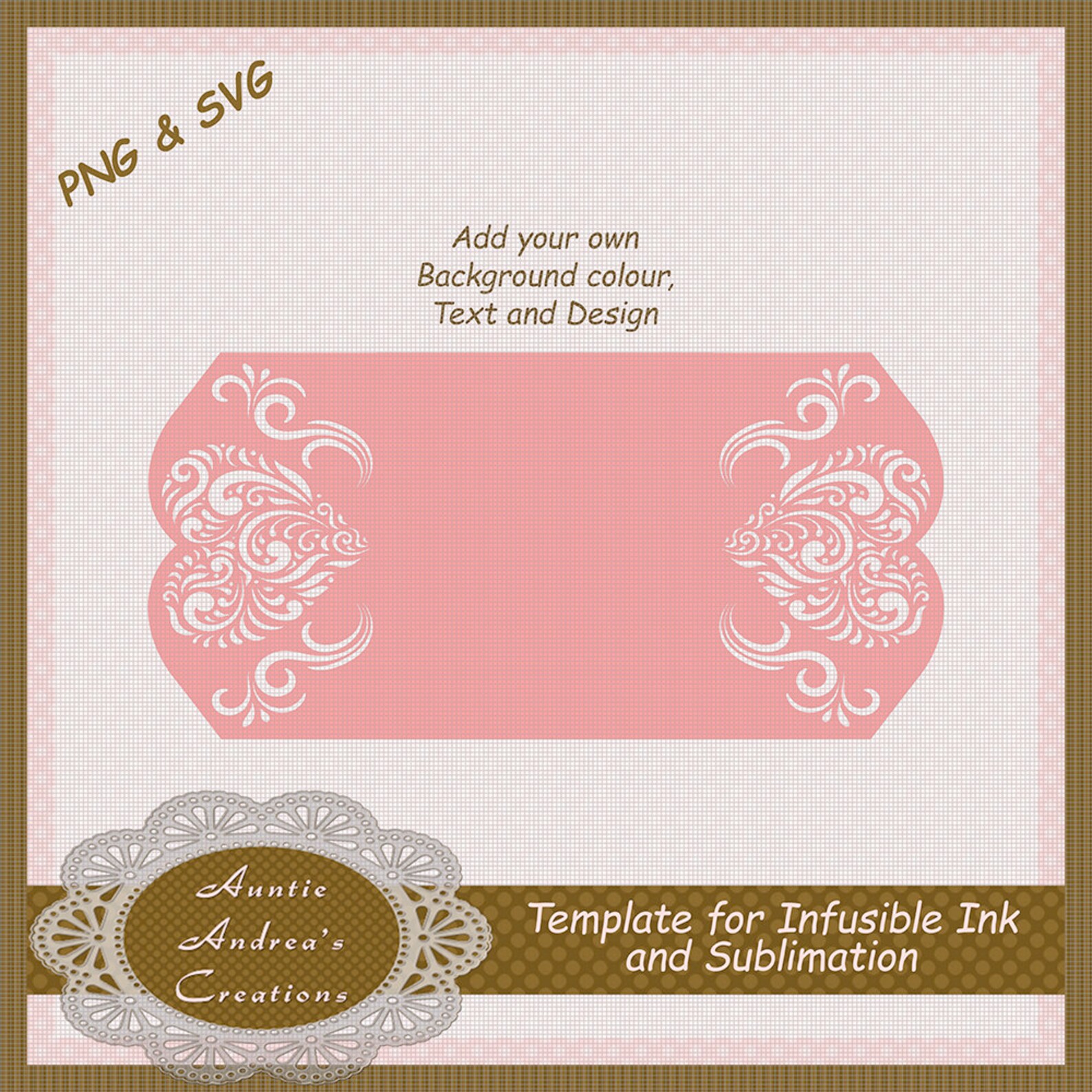 Fancy Border Template #3 for 11oz and 15oz Mugs - Etsy