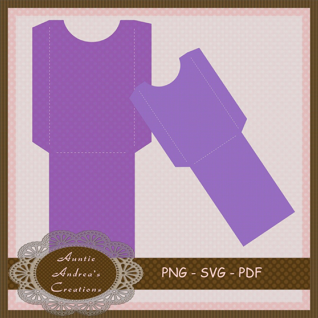 Gift Card Envelope 2 Template - PNG, PDF and SVG Files for Printing and ...