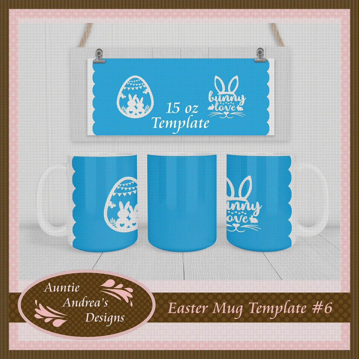 15oz Mug Template for Sublimation and for Cricut Infusible Sheets and ...