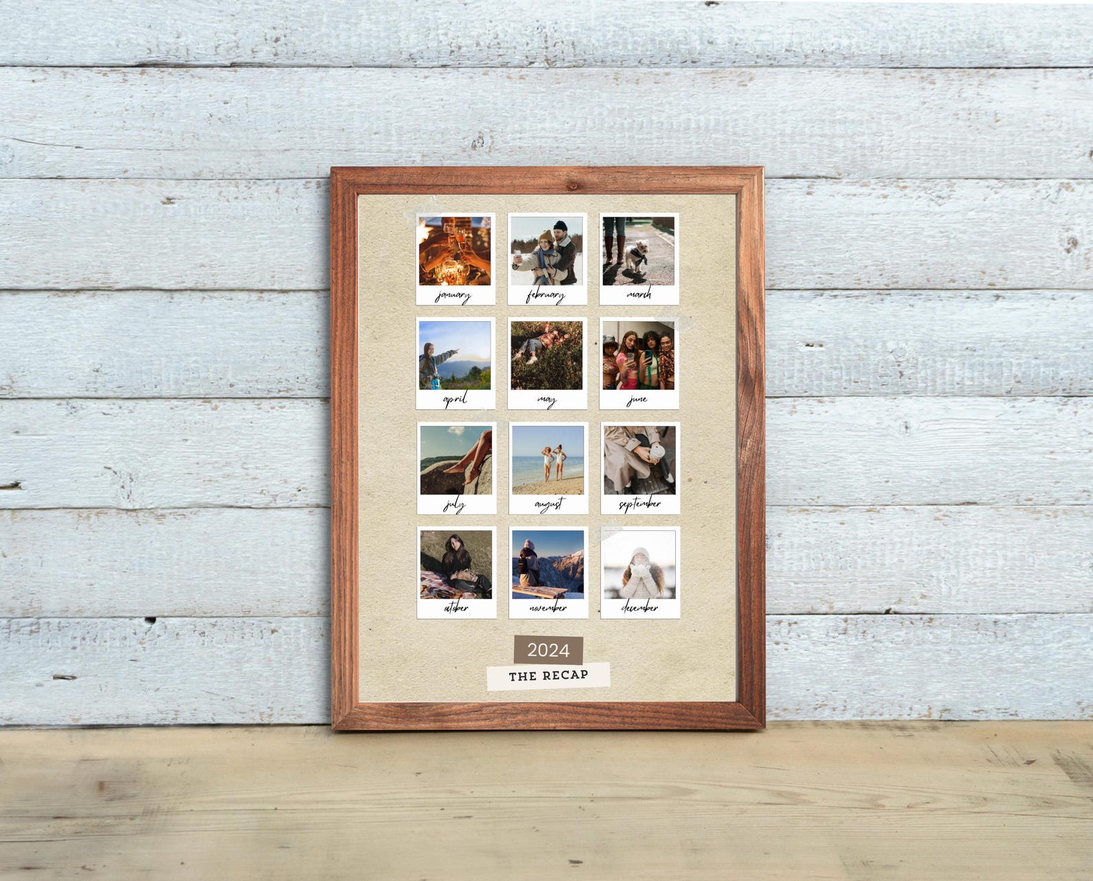 Custom Minimalist Polaroid Photo Collage | Year Recap | Vintage Style ...