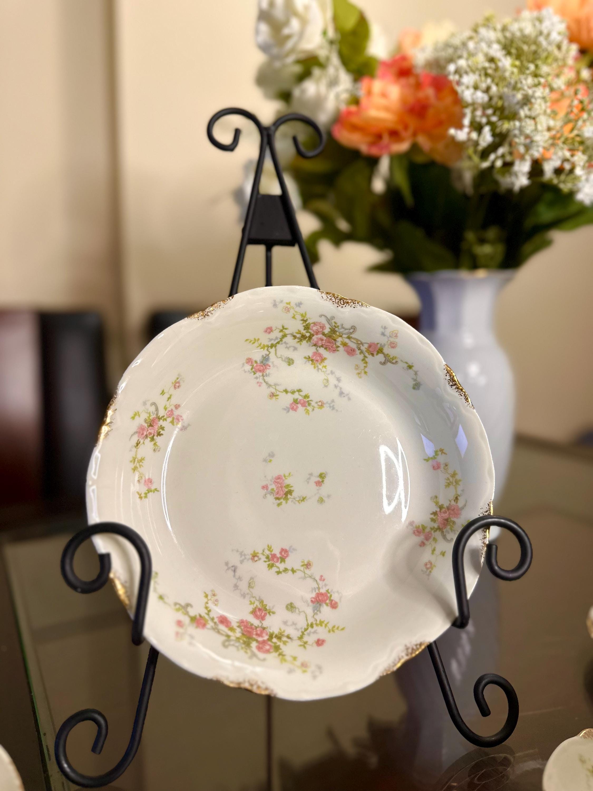 Warwick China Service, 48 Pc Set, Antique Old Abbey Set, Pink Roses ...