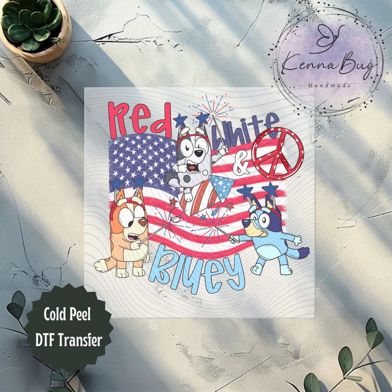Bluey Heat Transfer - Etsy