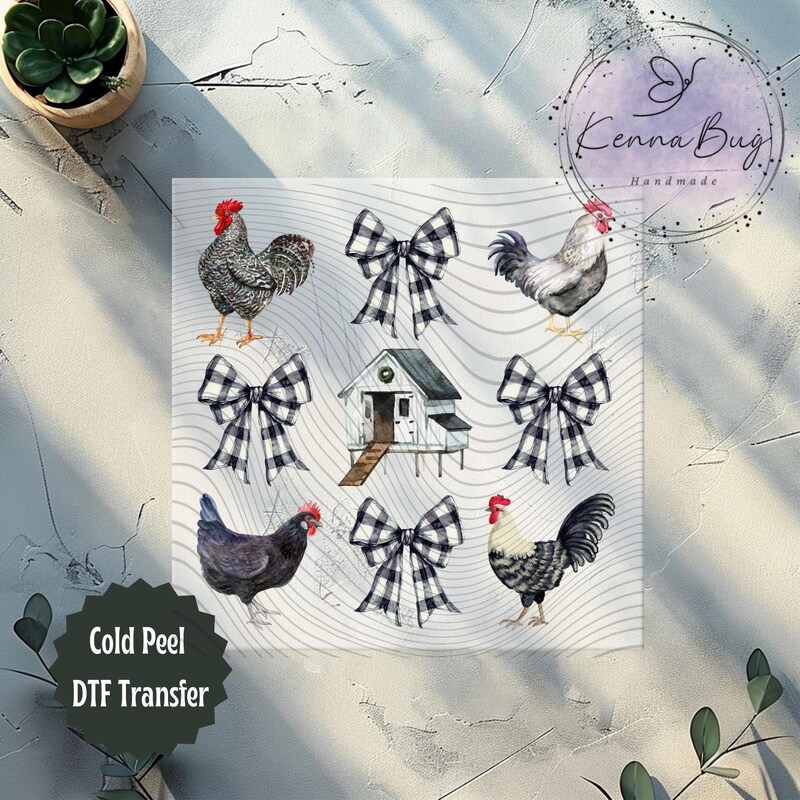 Chicken Heat Transfer - Etsy