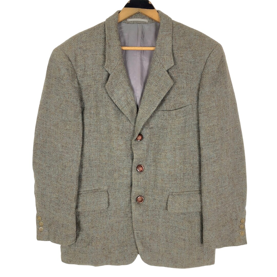 Vintage Harris Tweed X Basco All-american Sportswear Tweed Coat Hand ...