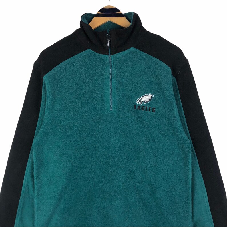 NFL Philadelphia Eagles Football Mock Neck Turtleneck Fleece Sweater ...