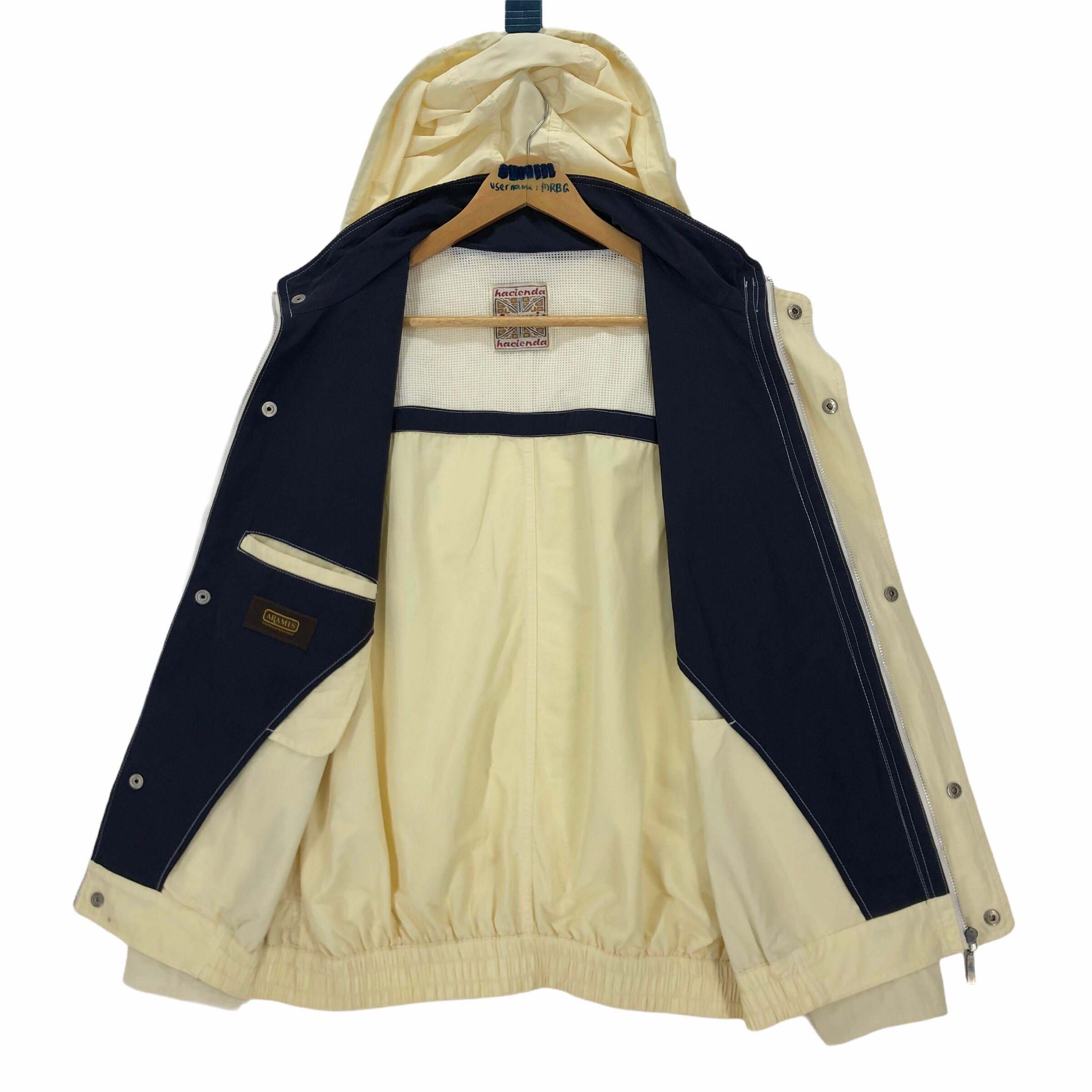 Vintage Aramis Light Jacket Hoodie Zip up Button up Japanese Brand ...