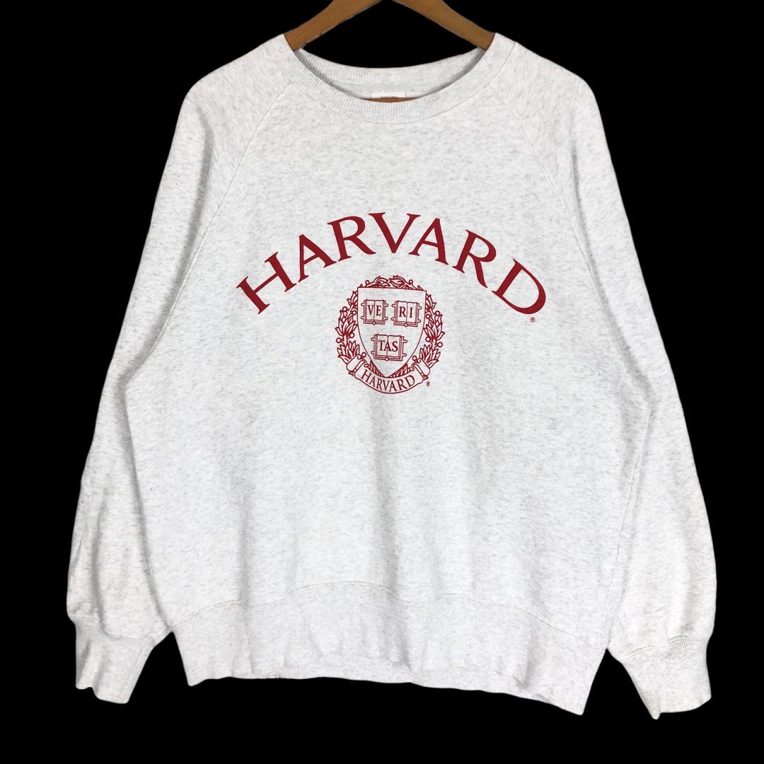 Vintage Harvard University Crimson Crewneck Sweatshirt Pullover Sweater ...