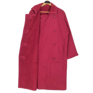 Vintage 80s Christian Dior Prêt-a-porter Modèle Exportation Wool Trench Coat Overcoat ...