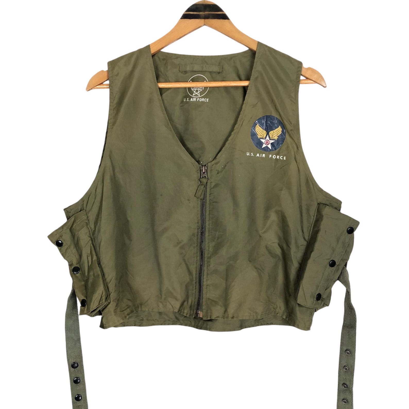 Vintage 90s US Air Force Tactical Vest Sleeveless Military Vest USAF ...