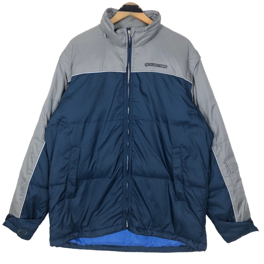 Vintage Quiksilver Japan Puffer Jacket Full Zip Winter Jacket Small ...