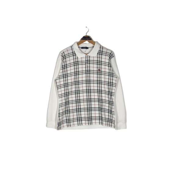 Burberry London Collar Neck Nova Check Sweatshirt Che… - Gem