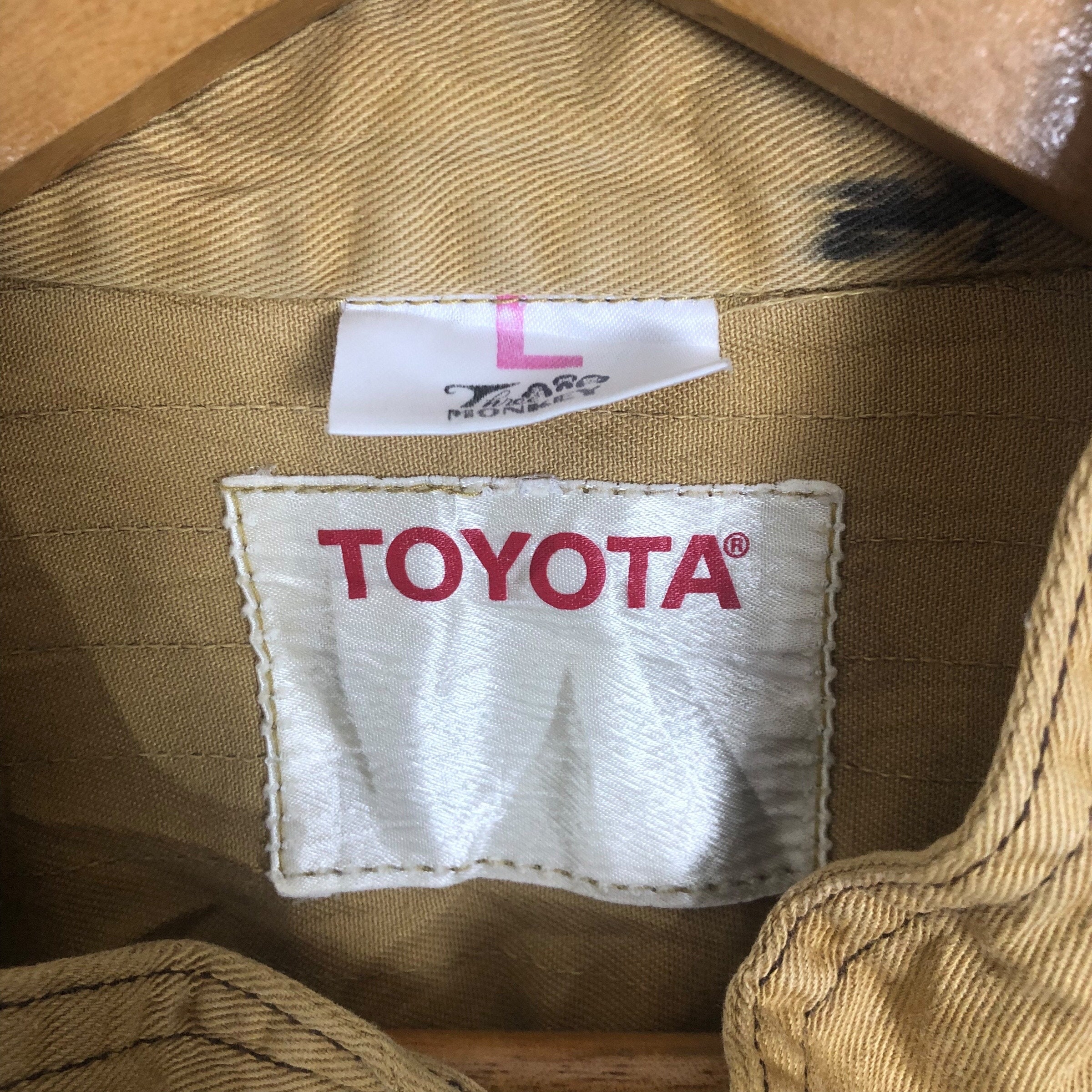 Vintage Toyota Coverall Worker Jacket Overall Workwear Workers Big Logo ...