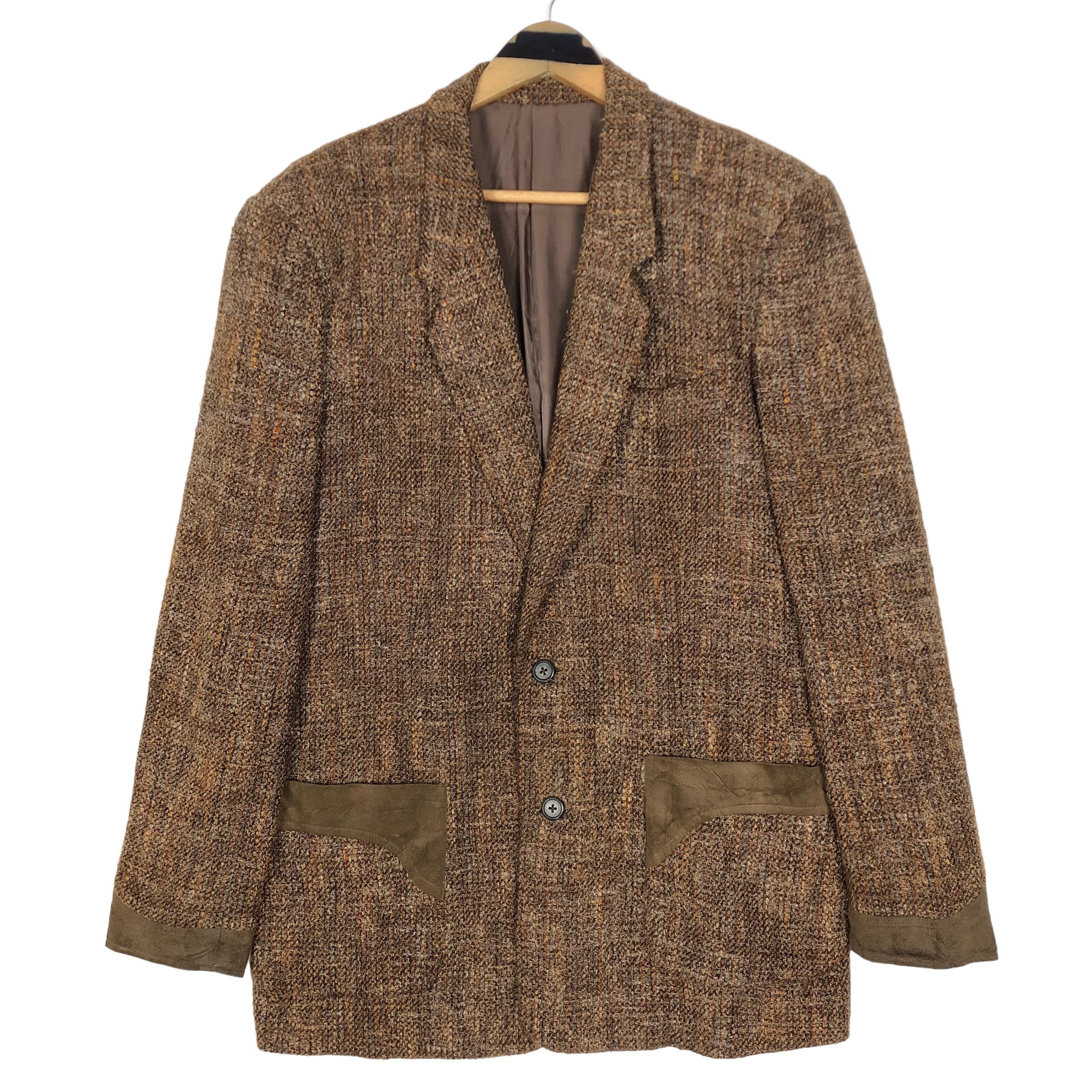 Vintage 80s Y's for Men Yohji Yamamoto Tweed Coat Wool Vintage 80s Y's for Men Yohji Yamamoto Tweed Coat Wool