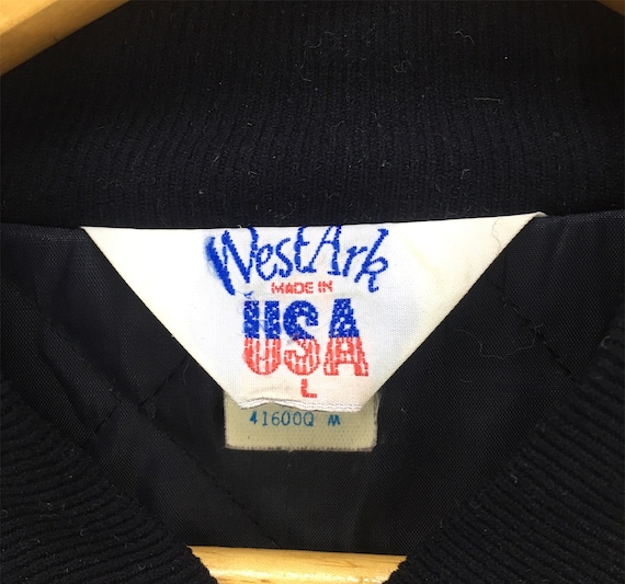 Vintage Westark Nylon Varsity Jacket - Gem