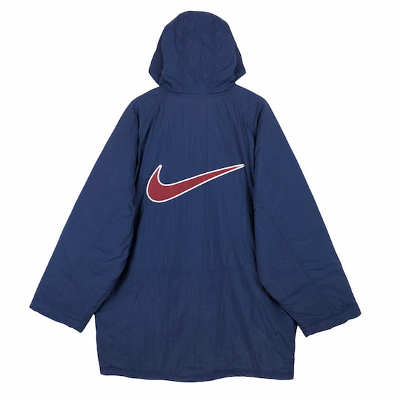 Vintage 90s Nike Swoosh Warmer Jacket Winter Jacket Hoodie Vintage 90s Nike Swoosh Warmer Jacket Winter Jacket Hoodie