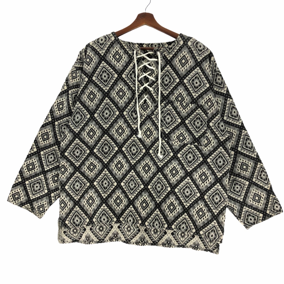 Vintage Native African Ankara Sweater Aztec Navajo Pullover Oversized ...