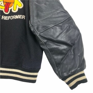 Vintage 90s Tokyo Denki University TDU Basketball Team Sky Fook Leather ...