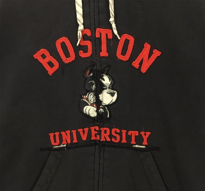 Vintage Adidas X Boston University Terriers Football Hoodie NCAA ...