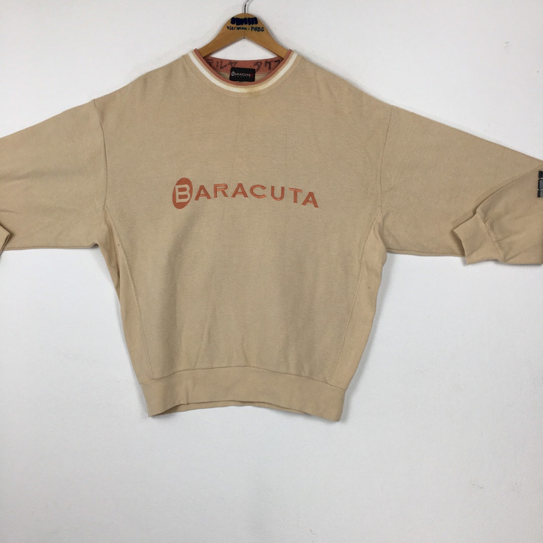 Vintage Baracuta Sports Sweatshirt Spell Out Big Logo Embroidery ...