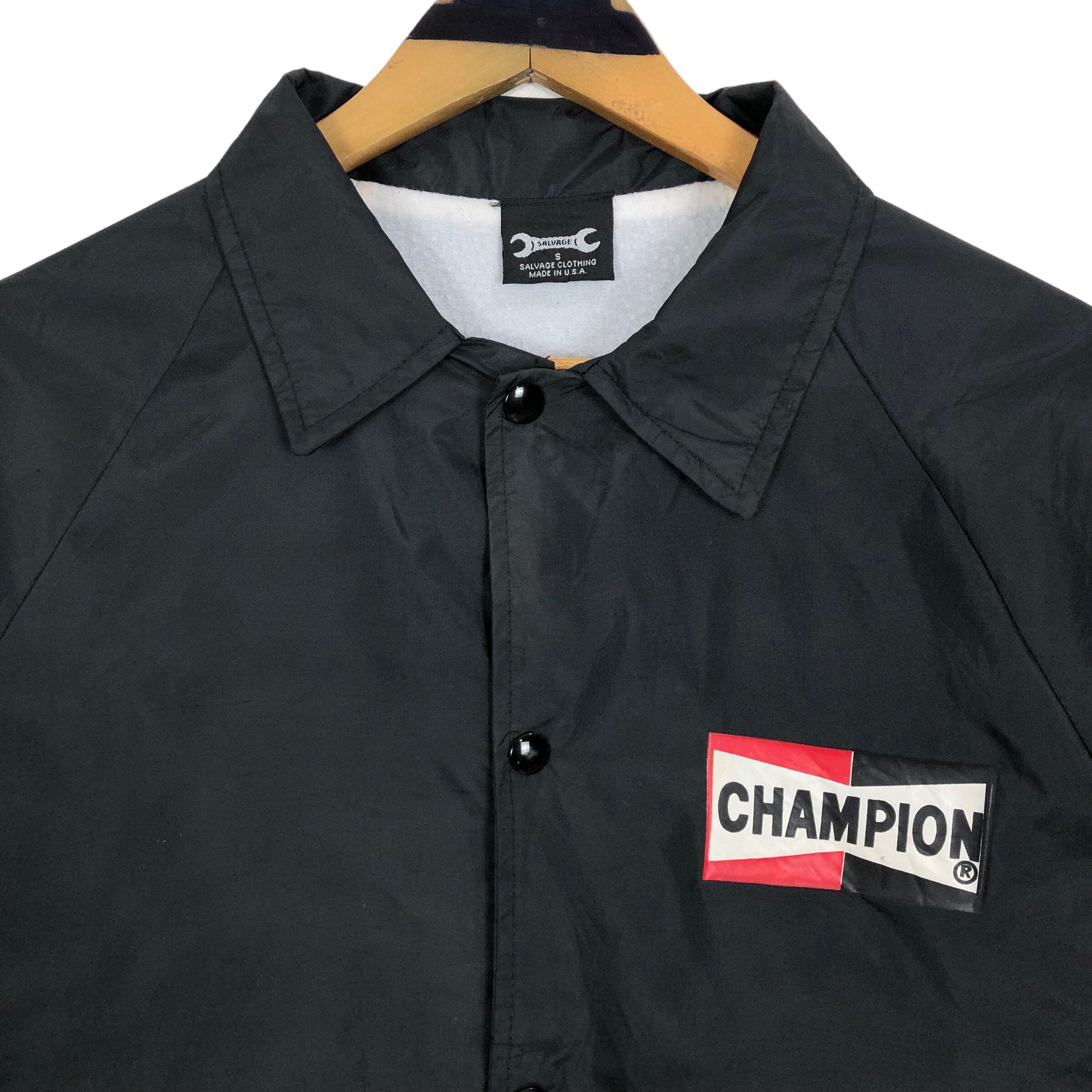 Vintage 90s Champion Salvage Clothing Coach Jacket Nylon Vintage 90s Champion Salvage Clothing Coach Jacket Nylon