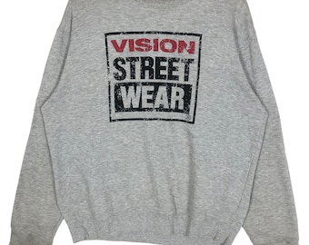 Rare Vintage Vision Street Wear Sweatshirt / Jumper / Fullprint Design ...