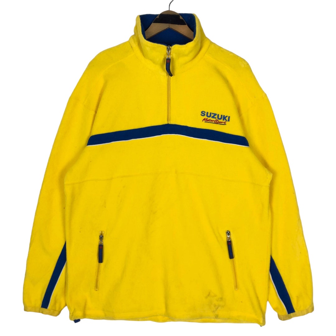 Vintage Suzuki Motorsports Fleece Pullover: Embroidered Logo Streetwear ...