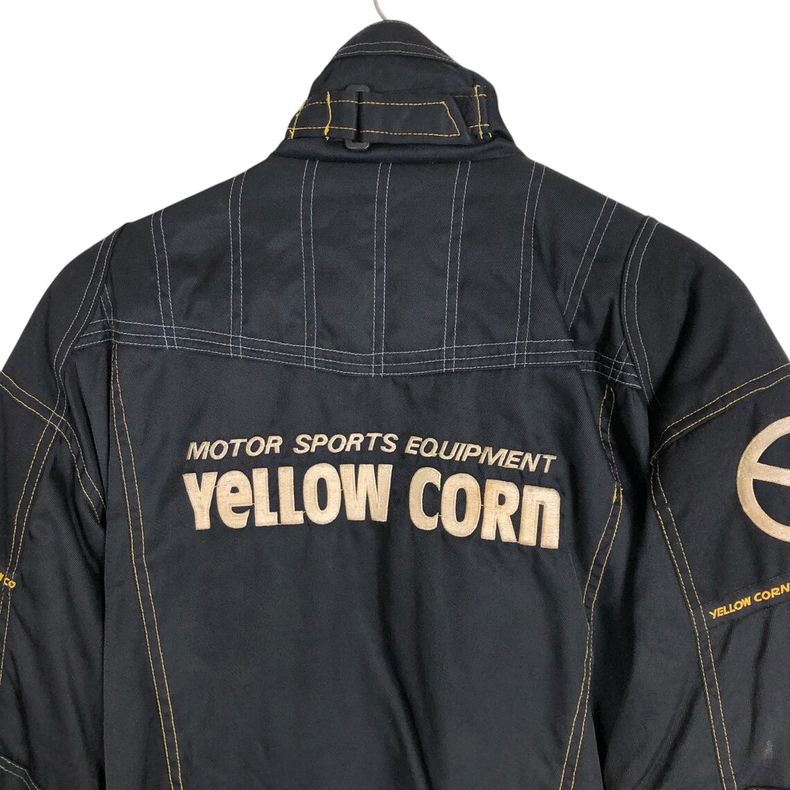 Vintage Yellow Corn Highway Magician Biker Jacket Racing Jacket Big ...