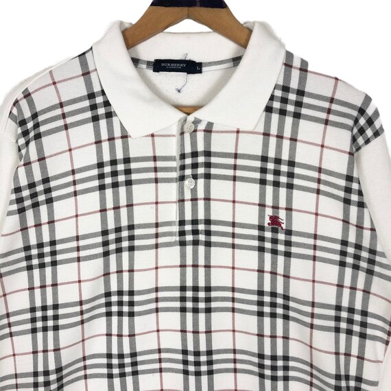 Burberry London Collar Neck Nova Check Sweatshirt Che… - Gem