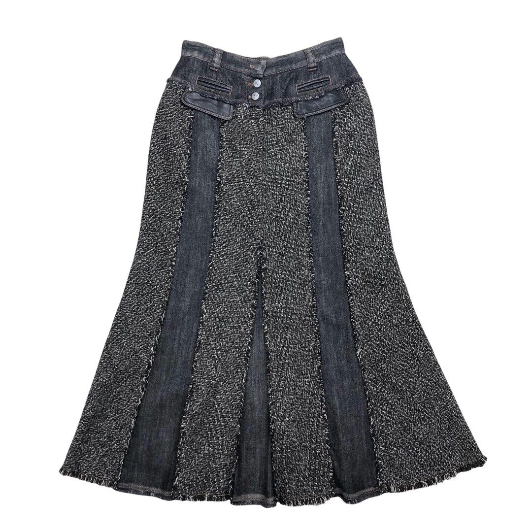 Intellection Denim Skirt Vintage Polyester Streetwear Japanese Brand Size 40 - Etsy