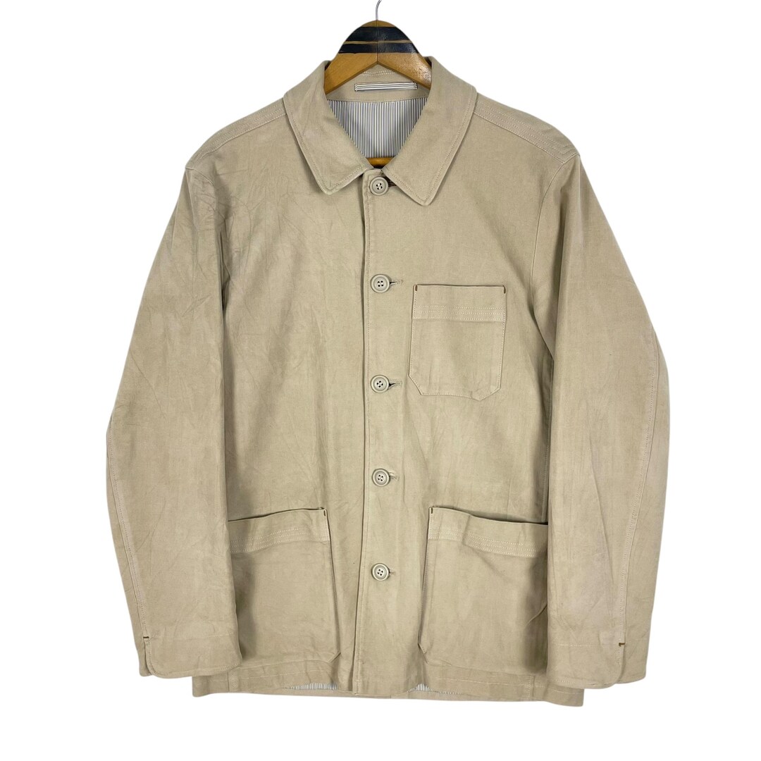 Vintage Yuji Yamada Himself Chore Jacket Button up Light Jacket Cotton ...