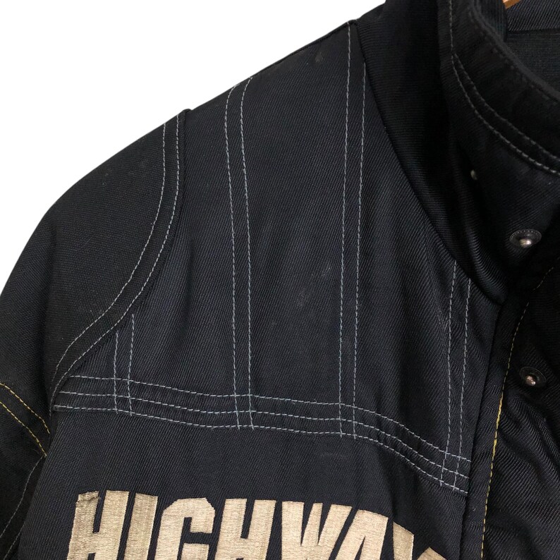 Vintage Yellow Corn Highway Magician Biker Jacket Racing Jacket Big ...