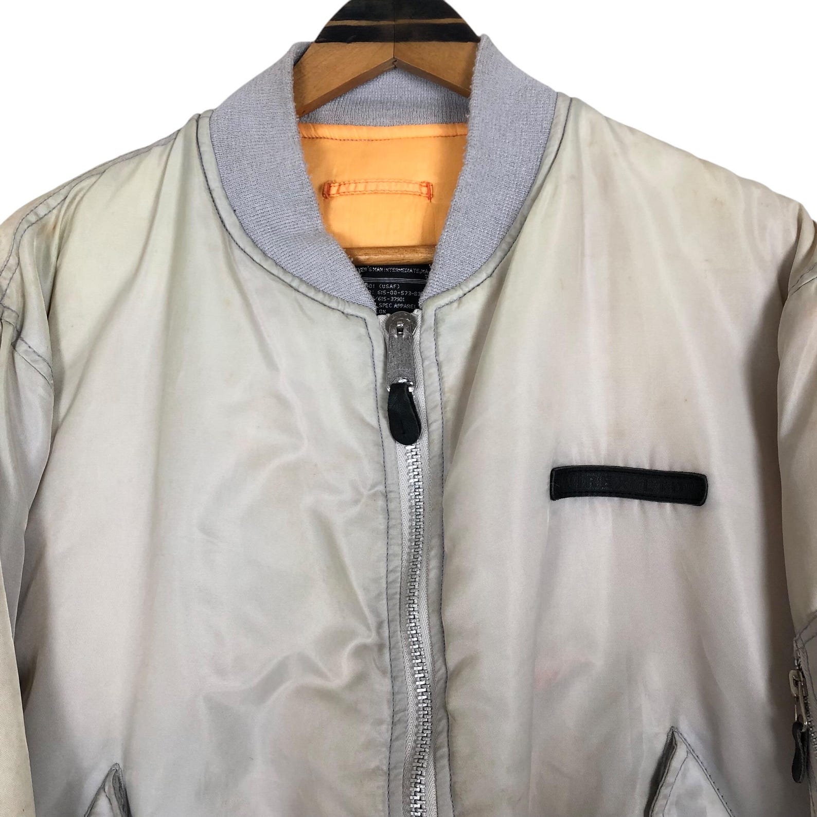 Vintage 90s Avirex USA MA-1 Bomber Jacket: Embroidered Flight Jacket ...