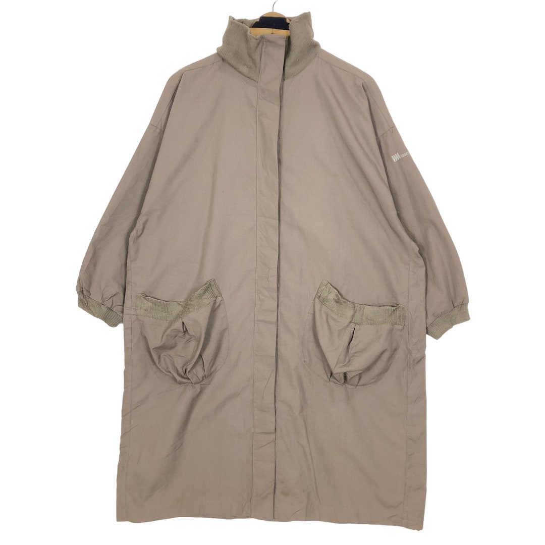 Vintage IM Issey Miyake Car Coat Oversized Long Coat Cotton Button up ...