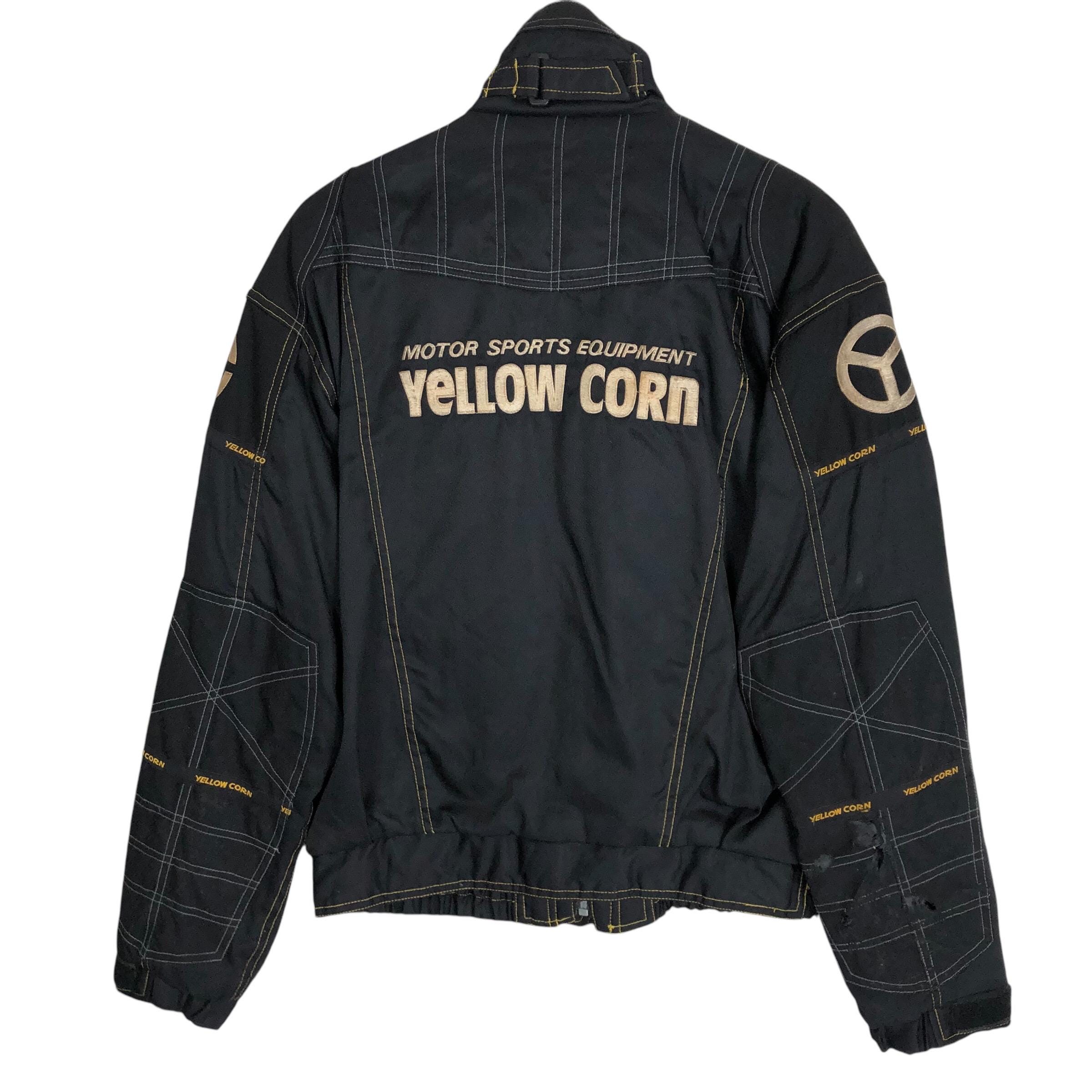 Vintage Yellow Corn Highway Magician Biker Jacket Racing Jacket Big ...