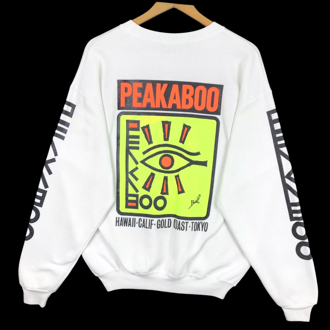 Vintage Peekaboo Surf Basil Hawaii California Gold Coast Tokyo Crewneck ...
