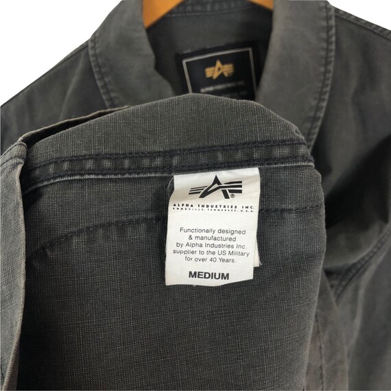 Vintage Alpha Industries Field Jacket Button Up Light… - Gem