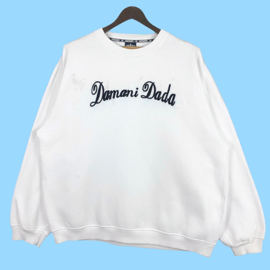 Vintage Damani Dada Supreme Crewneck Sweatshirt Pullover Big Logo ...