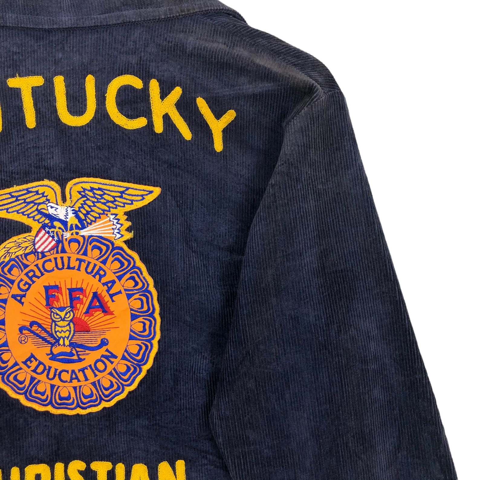 Vintage 80s FFA Corduroy Jacket National FFA Kentucky Christian County ...