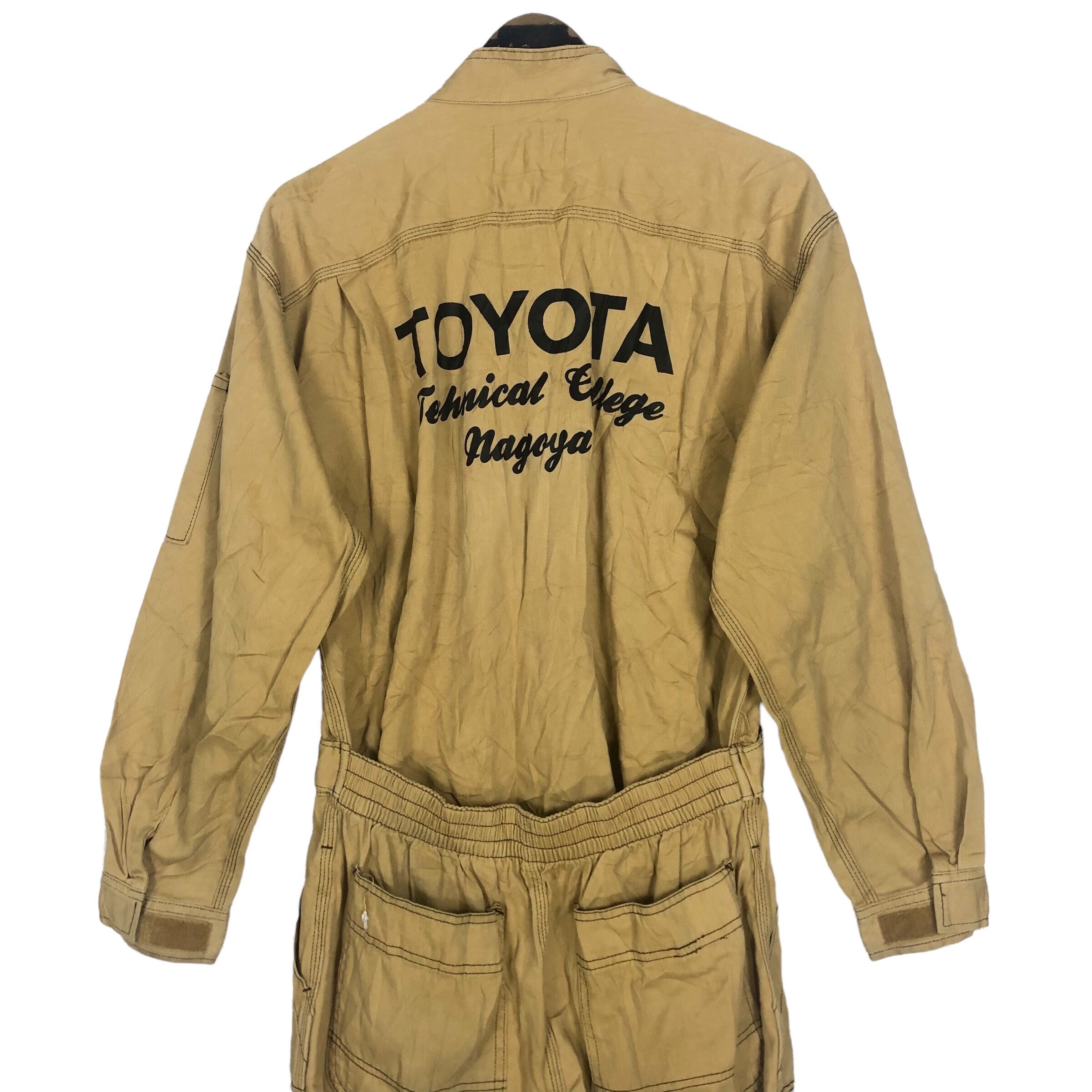 Vintage Toyota Coverall Worker Jacket Overall Workwear Workers Big Logo ...