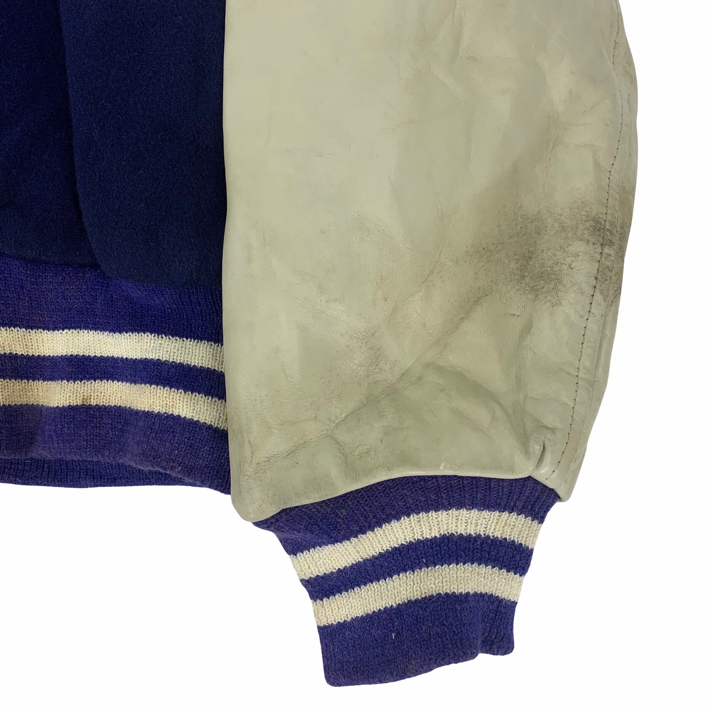 Vintage 50s Dokkyo University Baseball Club Smash Wool Leather Varsity ...