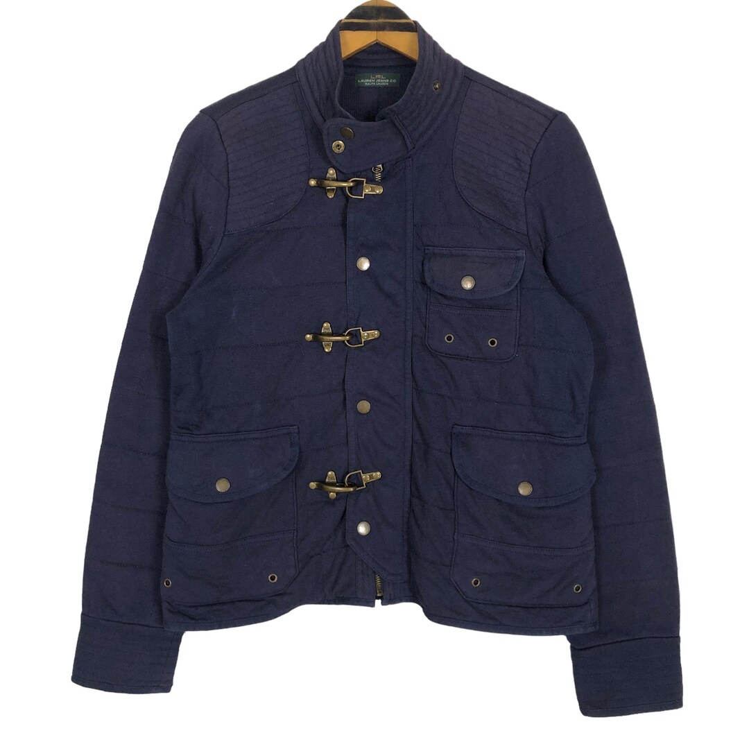 Vintage LRL Lauren Jeans Co Ralph Lauren Cargo Utility Jacket Zip up Light Jacket Streetwear ...