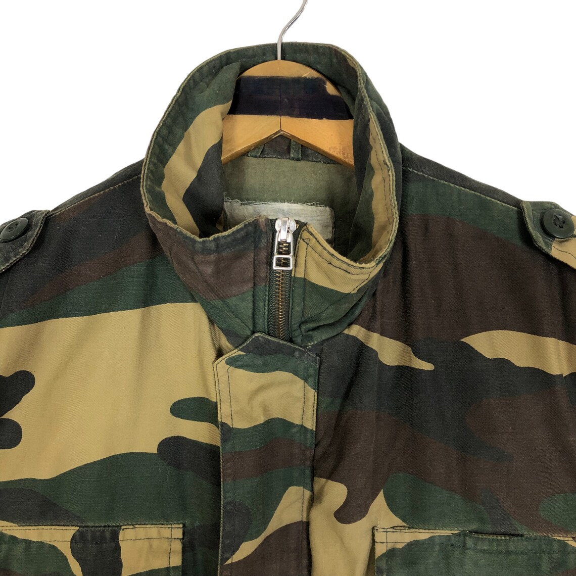 Vintage US Army Tactical Vest Military Cargo Vest Camouflage Zip up ...