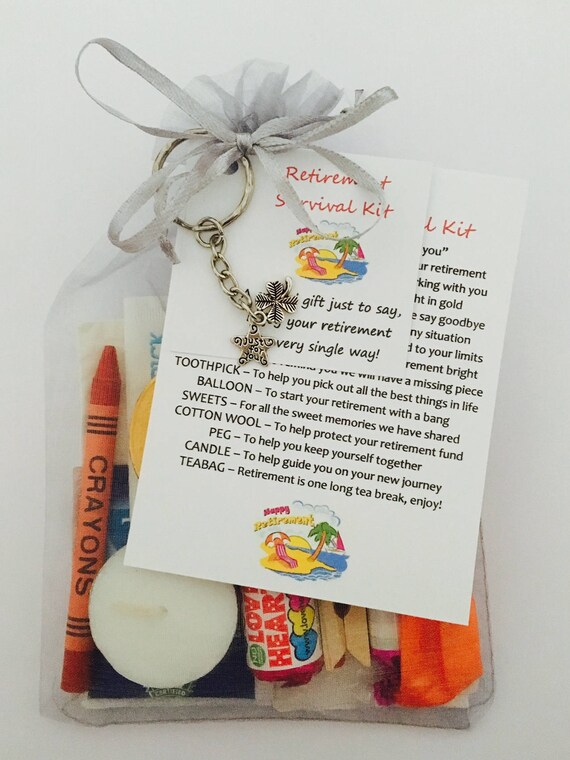 Retirement Survival Kit Unique and Unusual Present/gift | Etsy UK