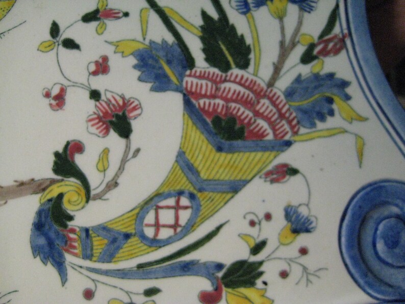 Gien Earthenware Pipe Holder With Rouen Pattern - Etsy